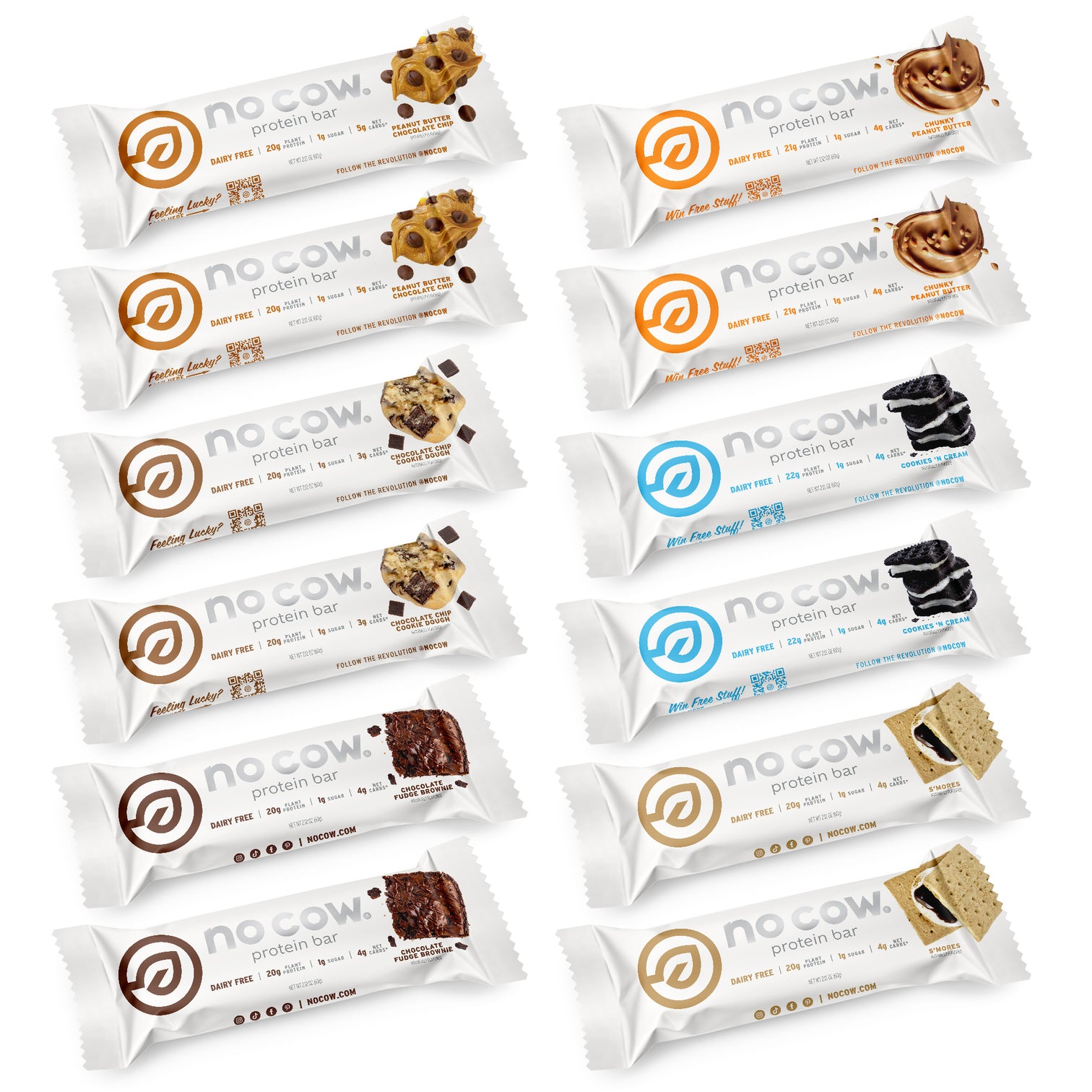 No Cow | Vegan Protein Bars | Original Protein Bars Best Seller Pack