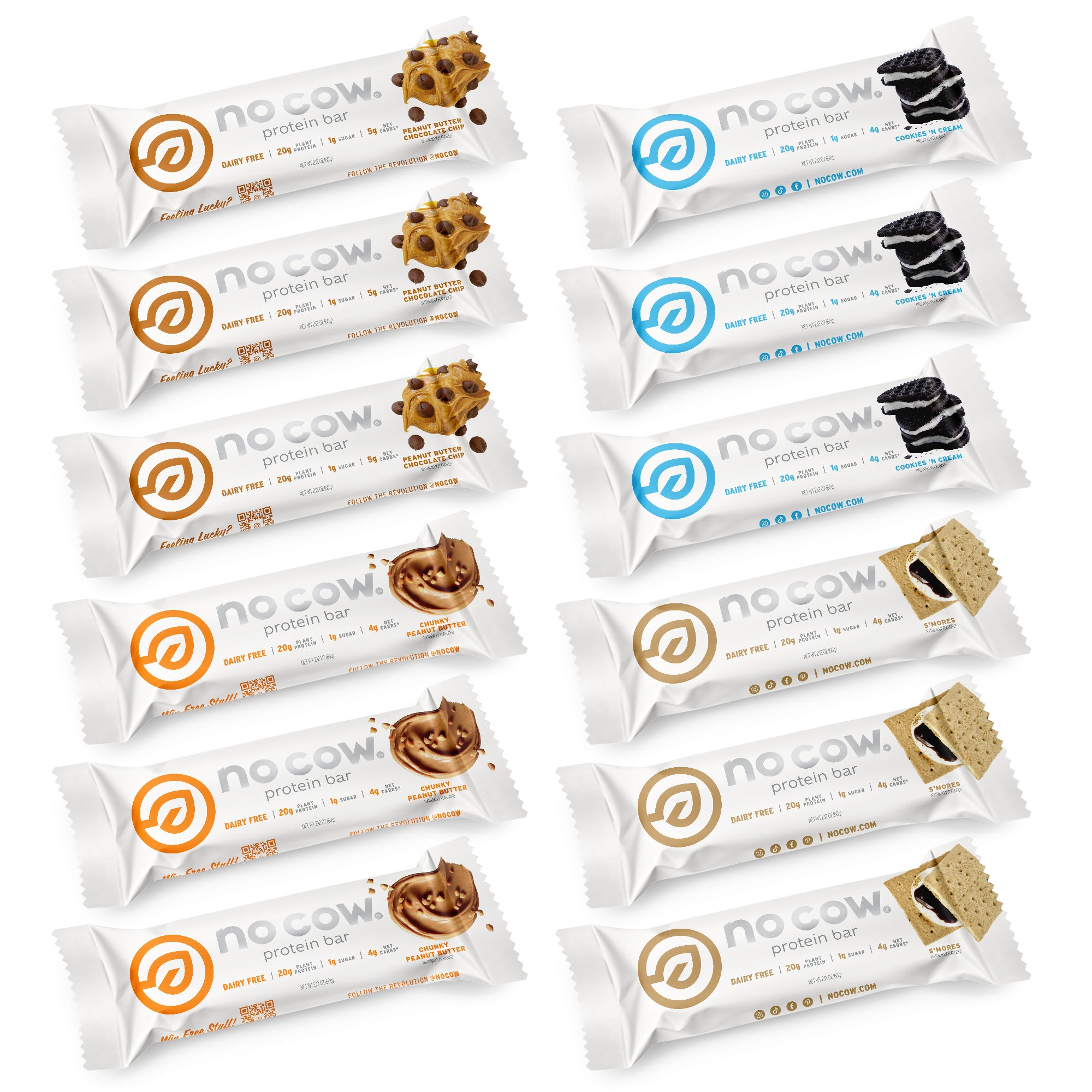 No Cow | Vegan Protein Bars | Original Protein Bars Best Seller Pack