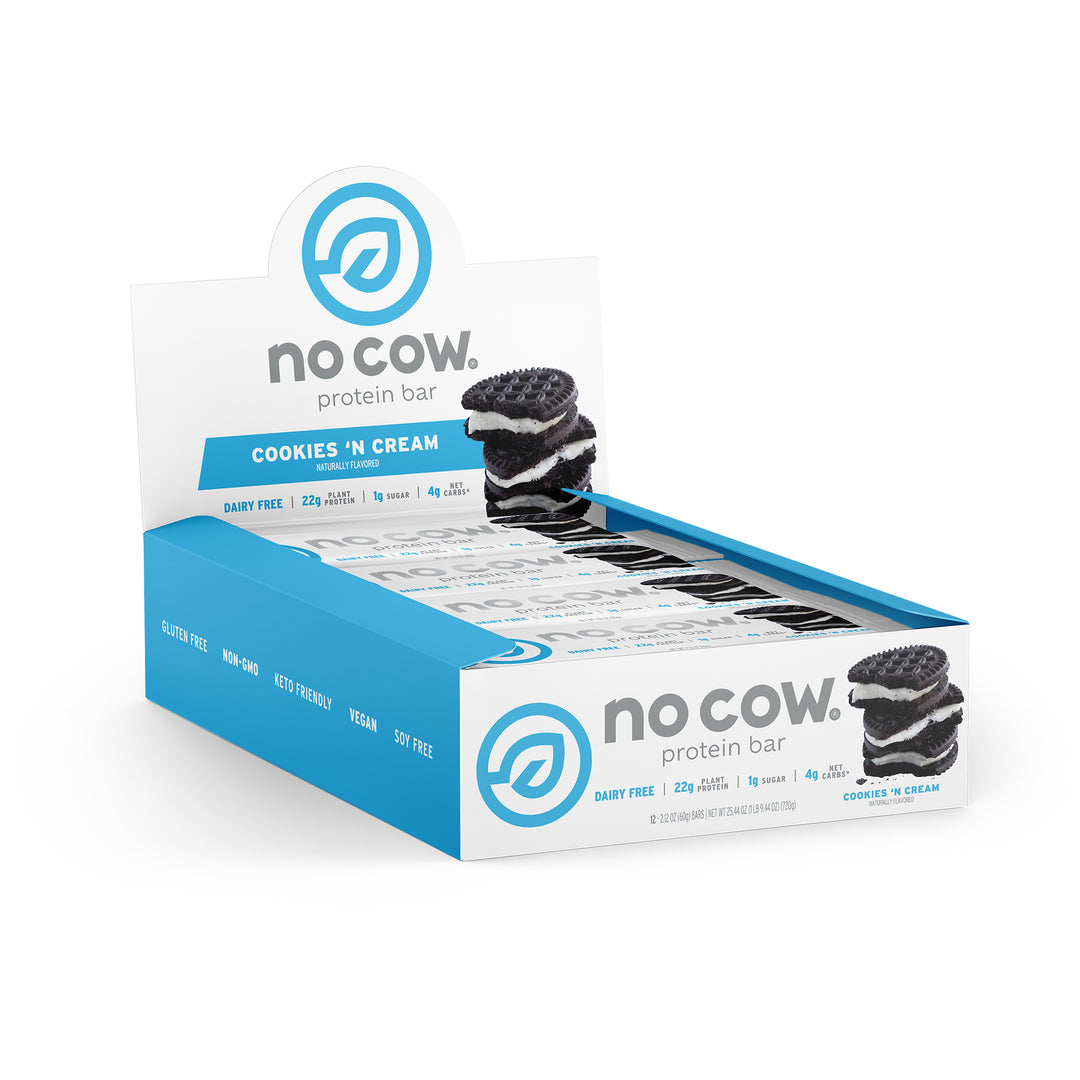 No Cow | Vegan Protein Bars | Cookies 'N Cream